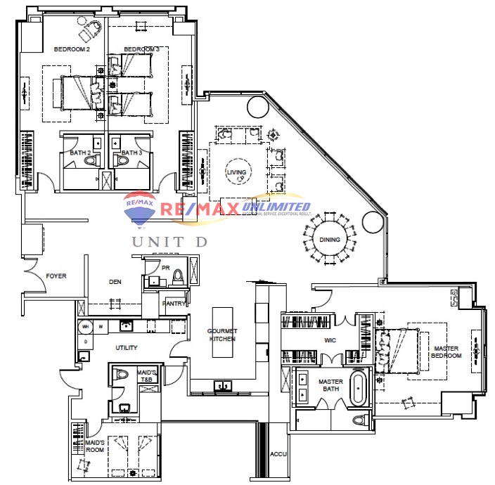 FOR LEASE: 3BR Unit Two Roxas Triangle, Makati City – Remax Unlimited