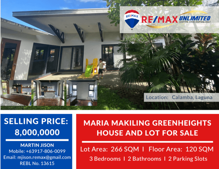 PDM010 – Maria Makiling Greenheights House and Lot For Sale – Remax ...