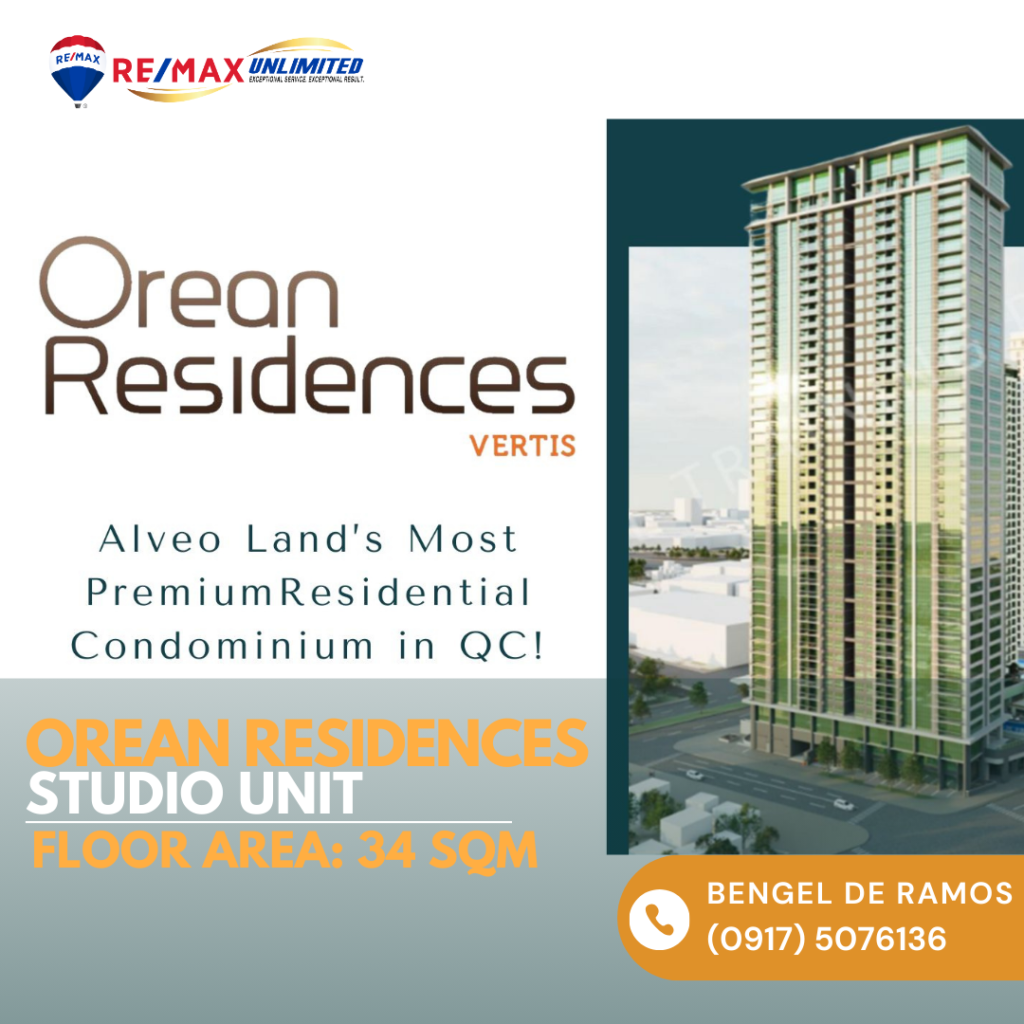 FOR SALE | Studio Unit at Orean Residences – Remax Unlimited